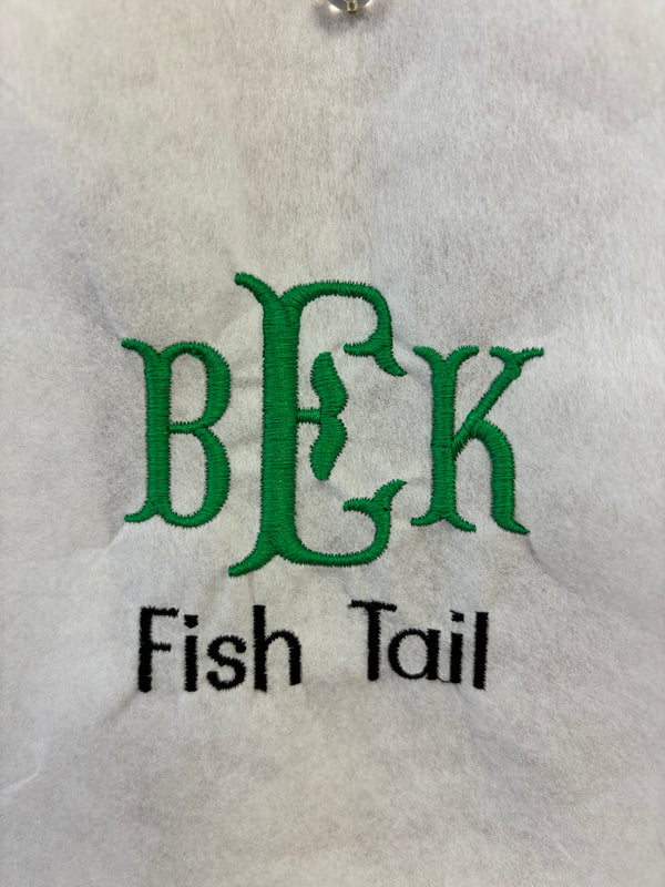Monogram - Fish Tail - The Bubble Bee